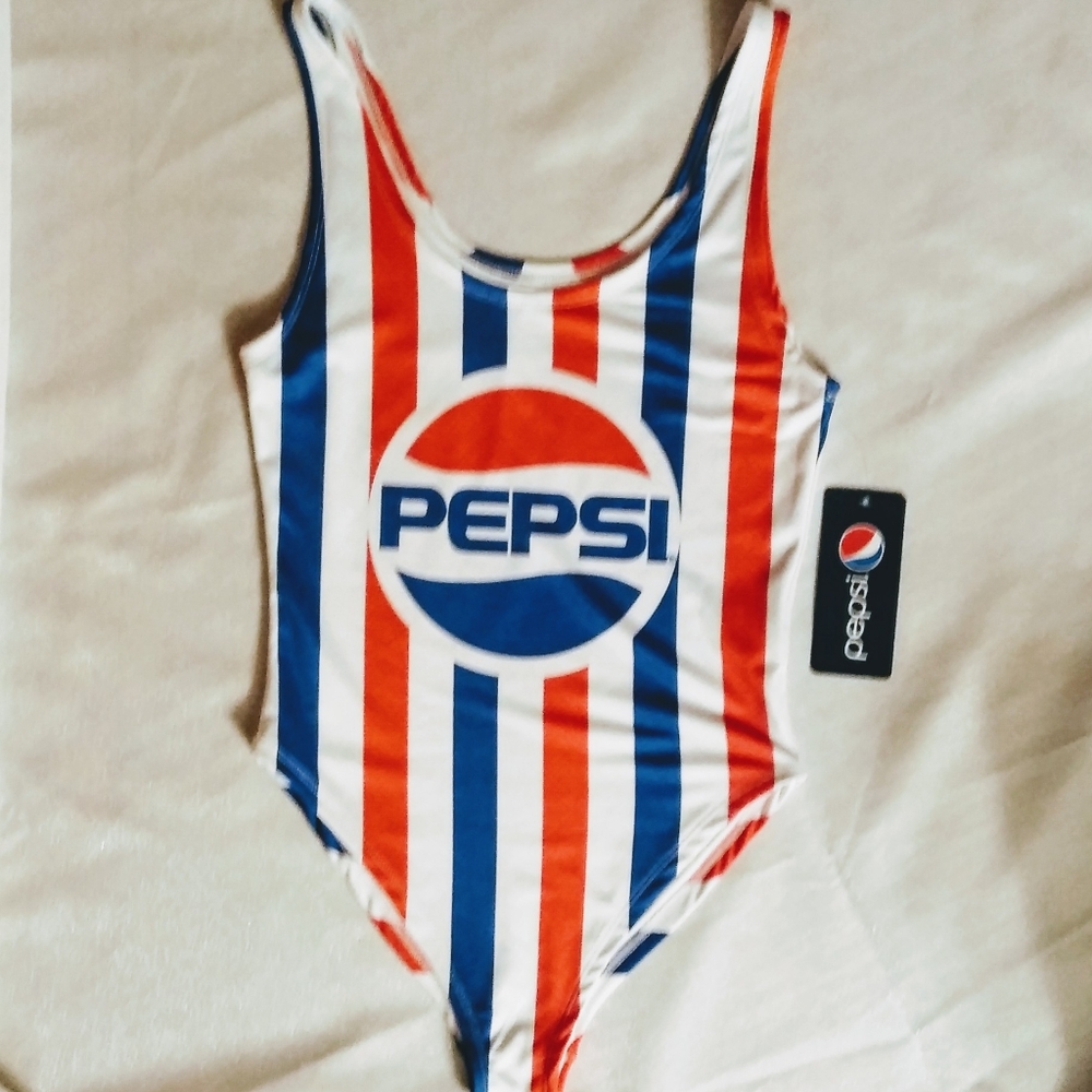 Pepsi Bathing Suit, Red White&Blue, One Piece Xl Or M… - Gem